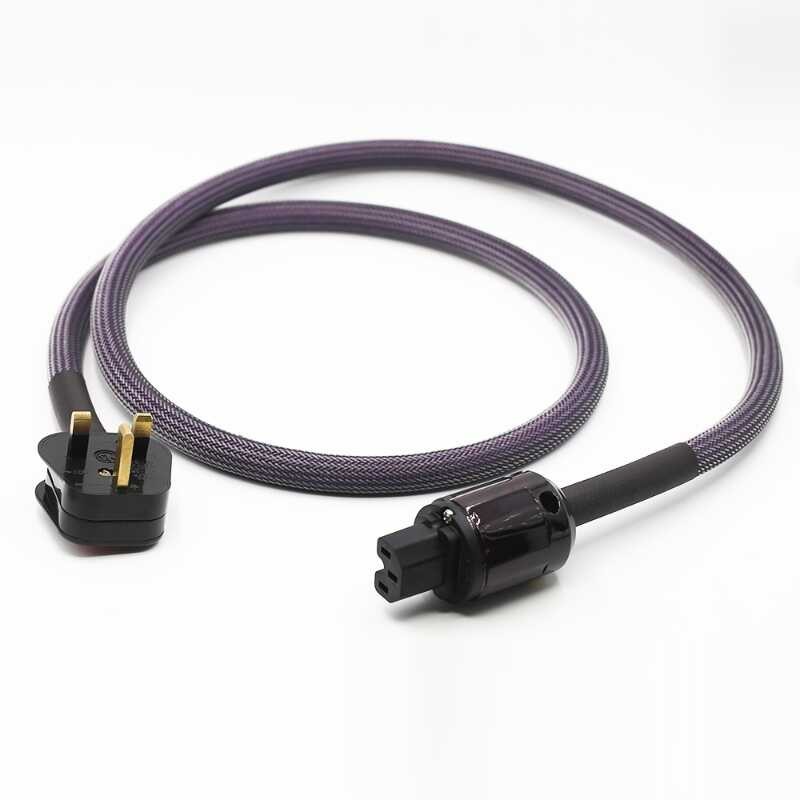 AC Ac-313 Hi-End UK 3 Pin Plug Upang IEC C13 Mains Power Cable HIFI ...