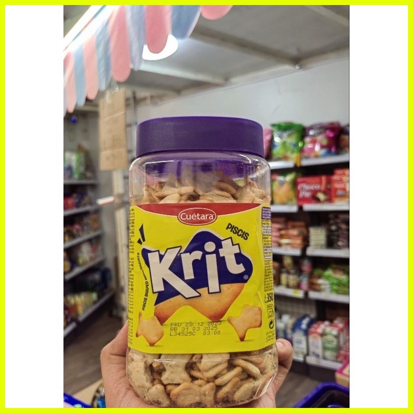 ⚾︎ § krit fish shaped biscuit 350g (50% off) | Shopee Philippines