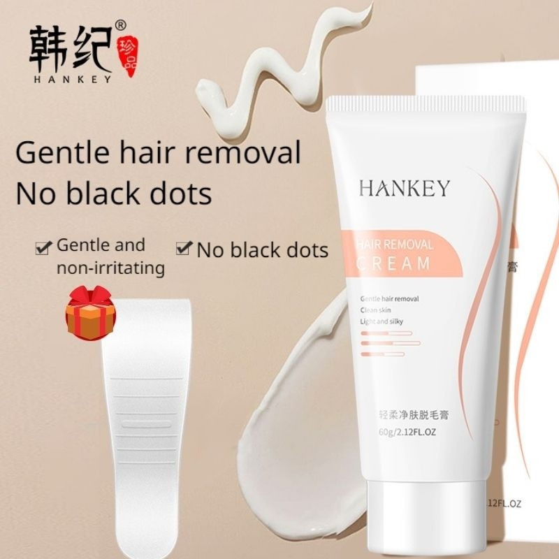 HANKEY Hair Removal Cream Gentle Skin Painless Hair Remover Armpit Legs ...