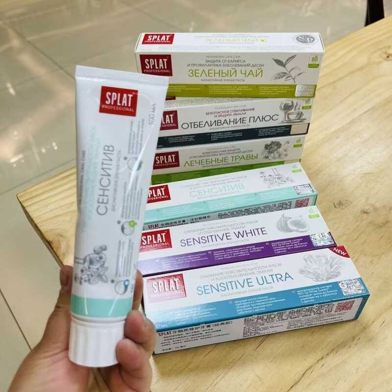 SPLAT Russian genuine Sprett activated charcoal Bright White Fresh ...