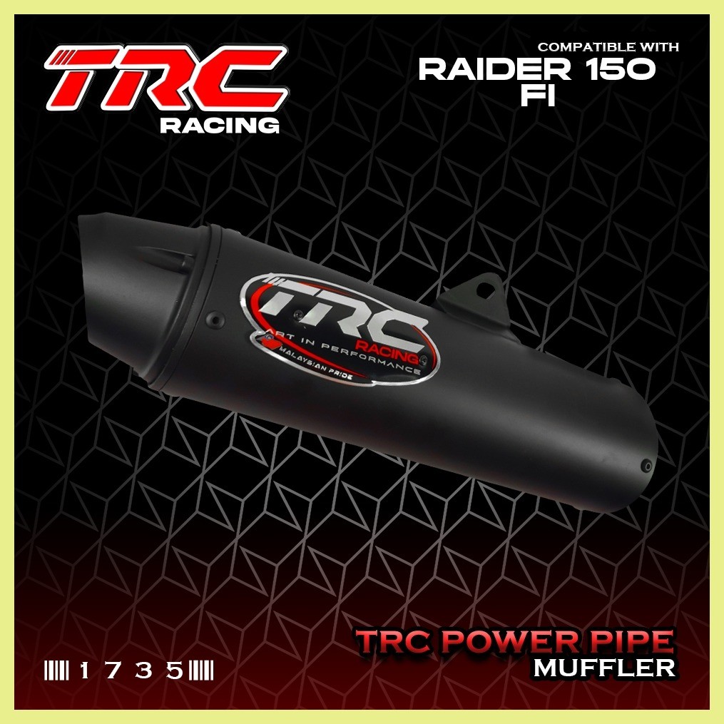 ♟ TRC Racing Raider 150 FI Power Pipe Muffler Exhaust 1735 | Shopee ...