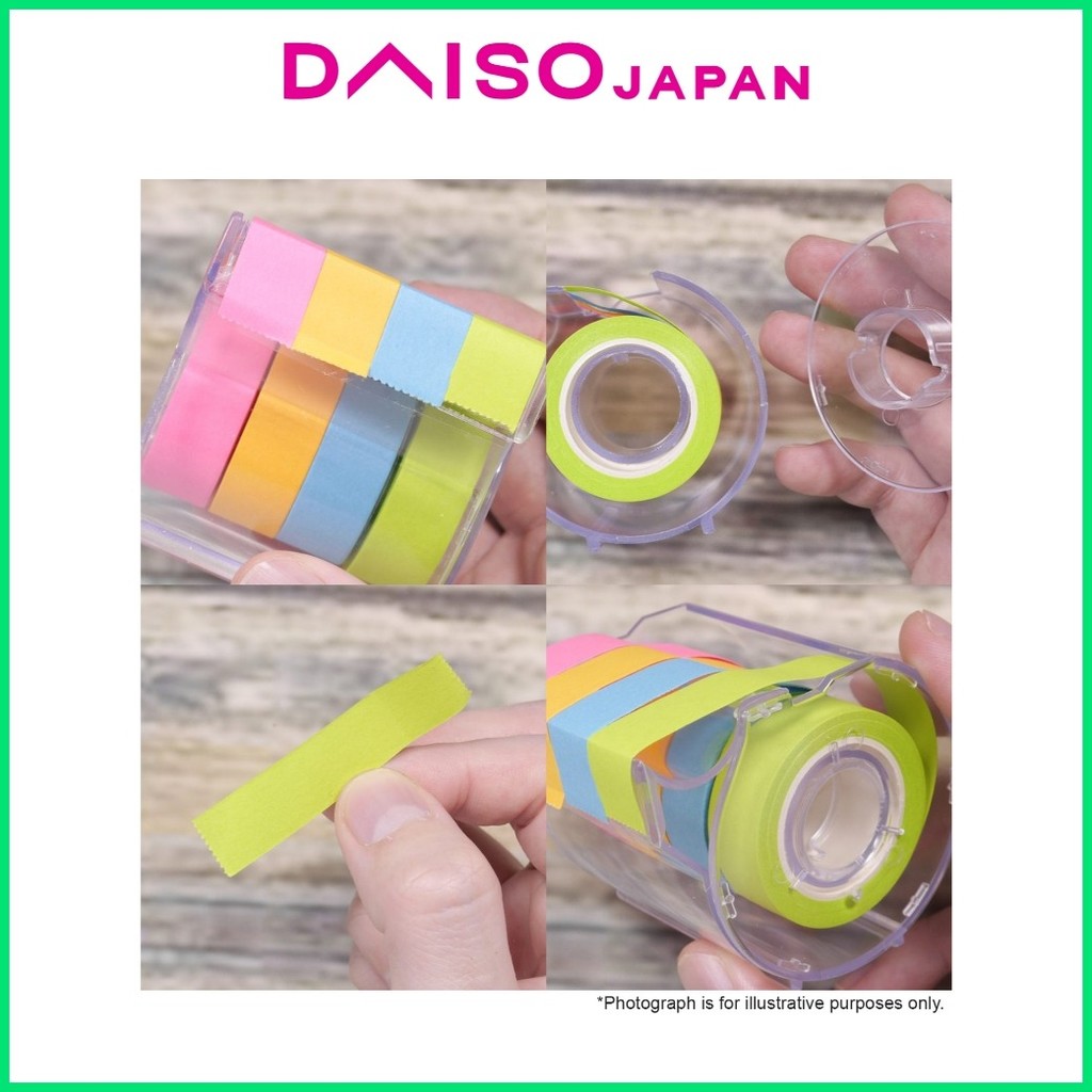 § → ∬ Daiso Roll-Type Sticky Note Dispenser (5m x 4 rolls) | Shopee ...