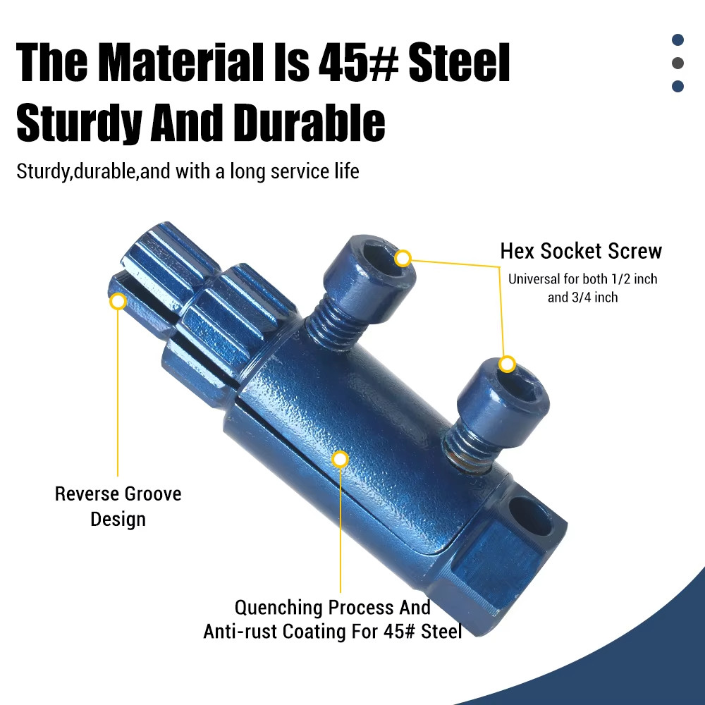 2PCS New Multifunctional Broken Pipe Thread Extractor DN15/20/25 Pipes ...