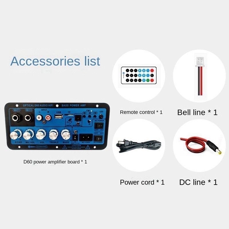 【Local Shipment】35-1000W D60 D50 D10 Digital Bluetooth Amplifier Board ...