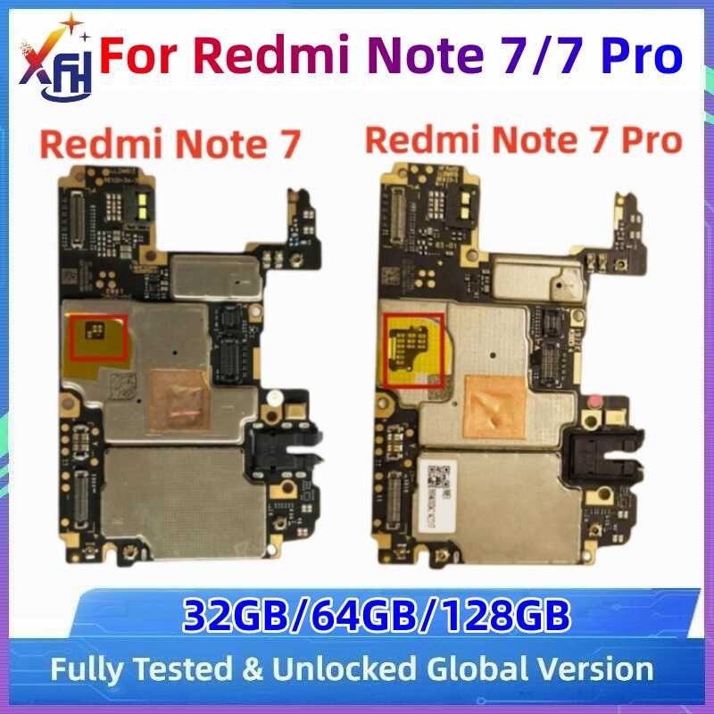 Mainboard Original Unlocked For Xiaomi Redmi Note 7 Motherboard 32Gb ...