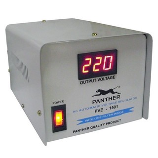 Panther 1500W Relay Type AVR Automatic Voltage Regulator | 3 Sockets ...