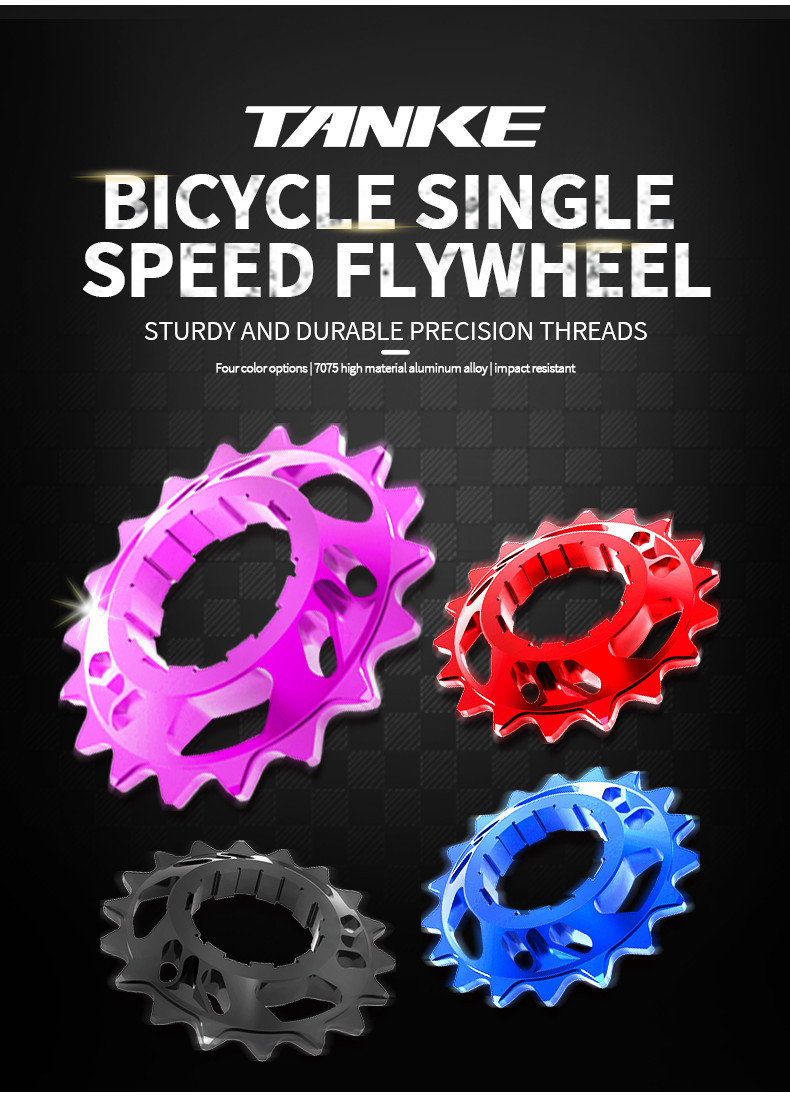 TANKE-Single Speed Flywheel Conversion Kit,18T,Cassette Cog,MTB Road ...