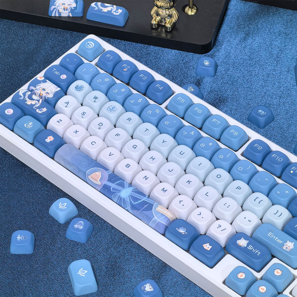 Genshin Impact Original Furina Meow Keycap MOA Profile Five-side ...