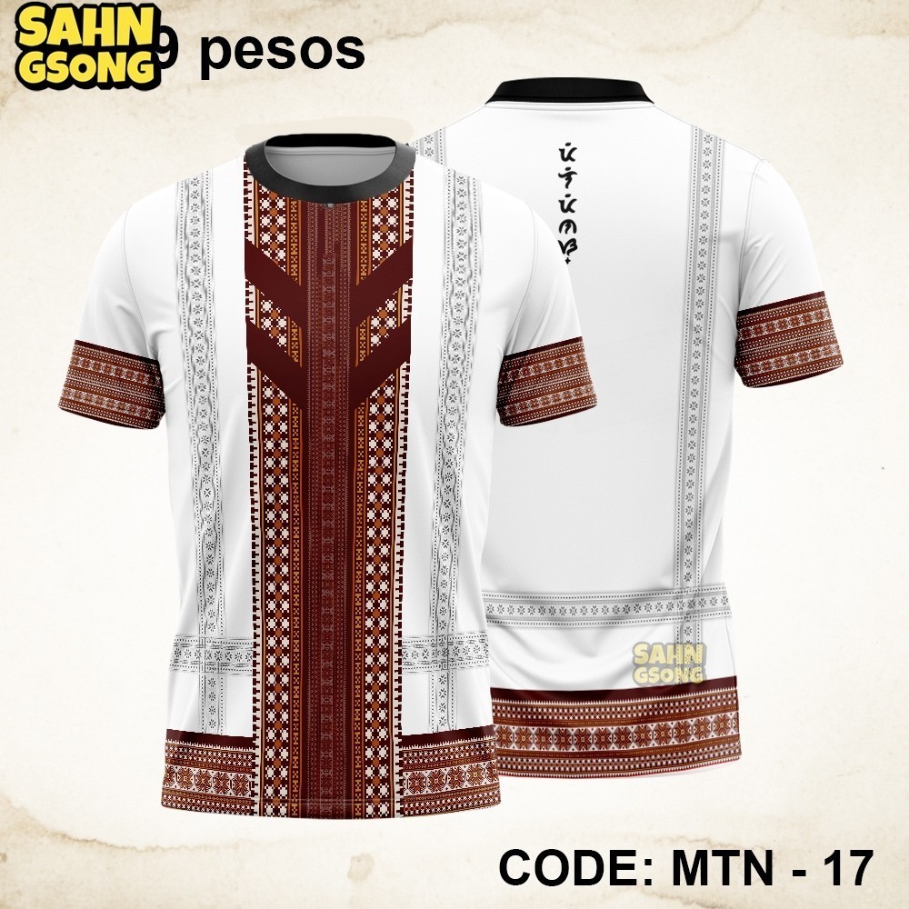 【Free Custom Name & Number】Ethnic Filipiniana for Men Women Top ...