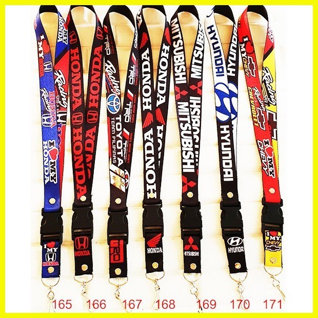 ∈ car / motorcycle brands lanyard id holder key holder | Shopee Philippines