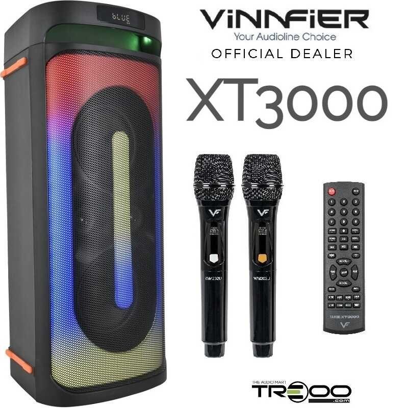 Vinnfier Tango XT3000 Bluetooth Portable Speaker na may FM Radio & Dual ...