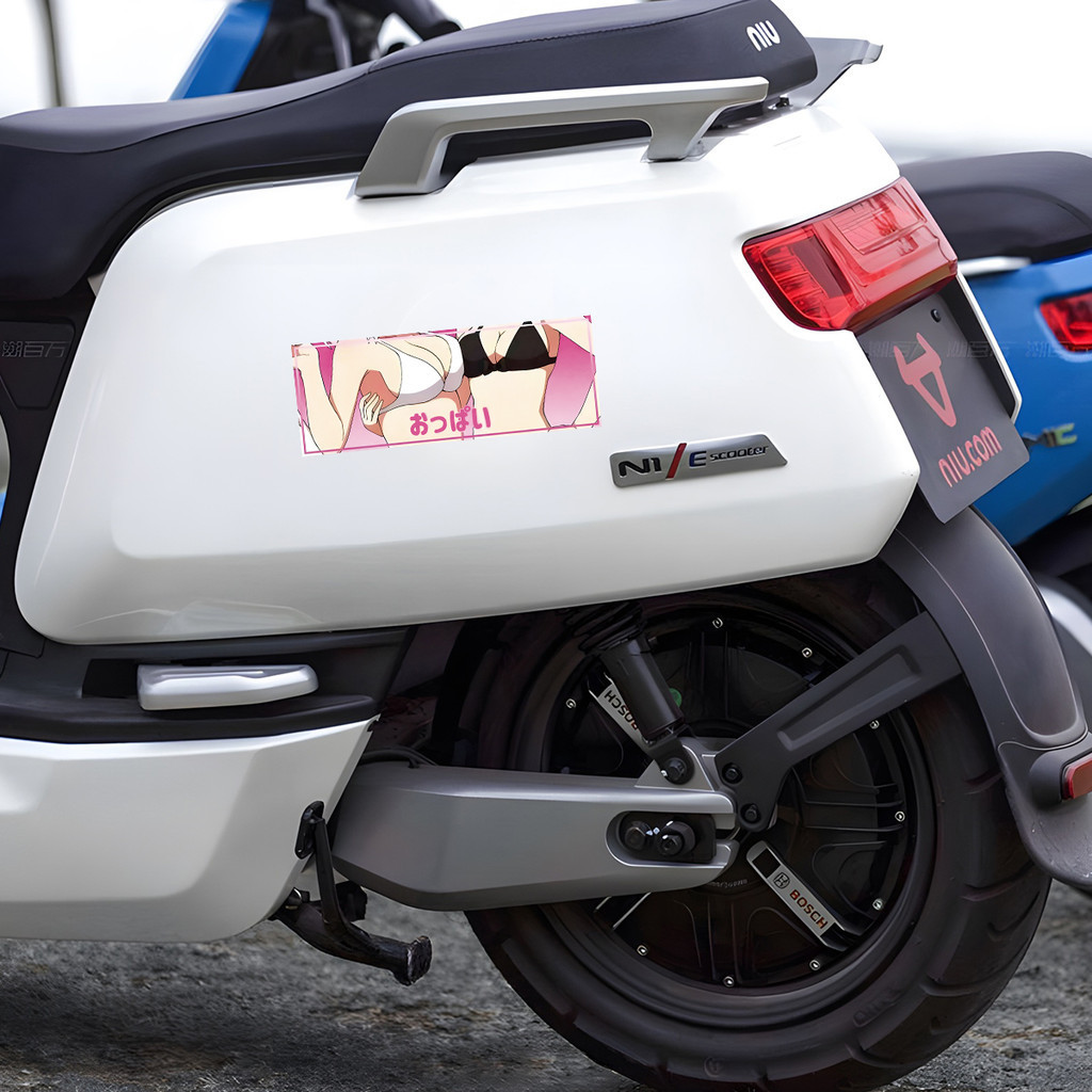 JDM Cartoon Bikini Girl Reflective Car Sticker Decor Locomotive ...