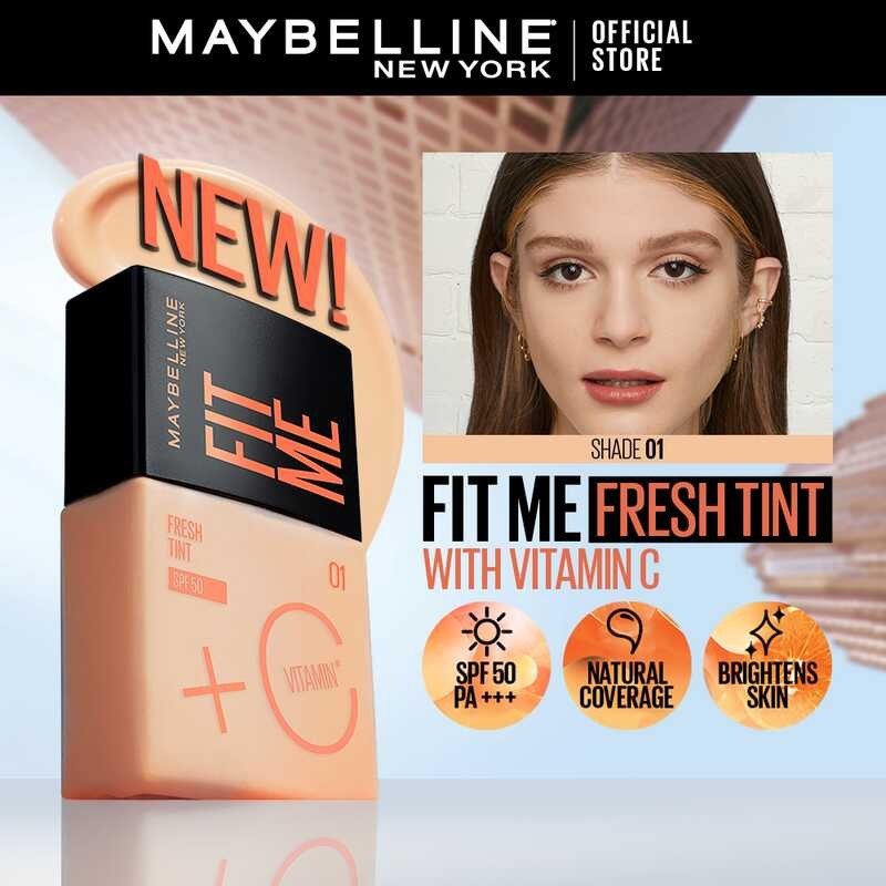 Maybelline Fit Me Fresh Tint na may Vit C - Skin Tint, Sunscreen SPF 50 ...