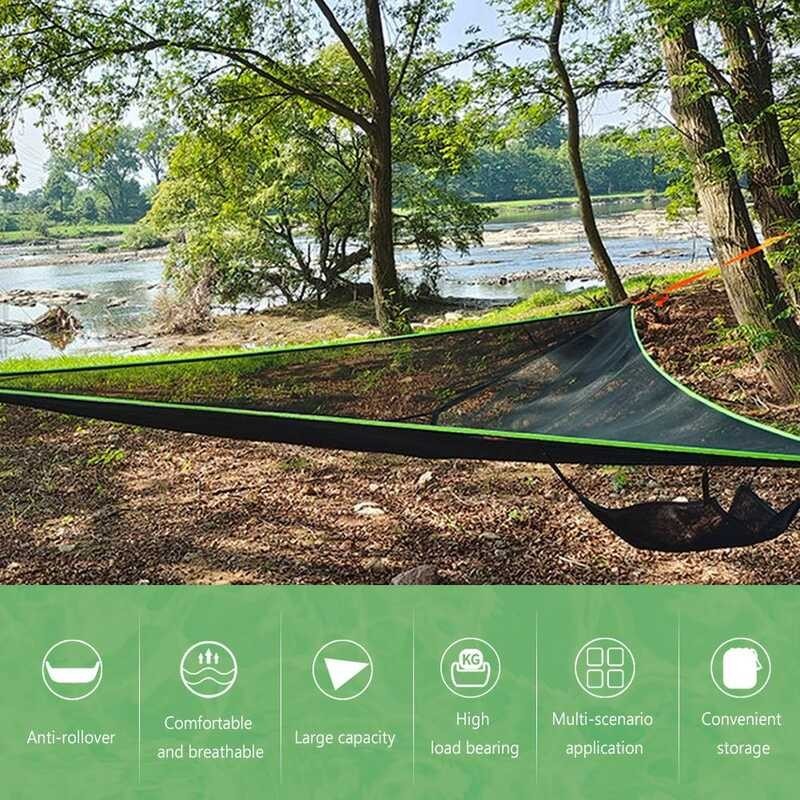 Д Multi Person 3 Point Tree Bed Triangle Hammock Tent Suspension Kit ...