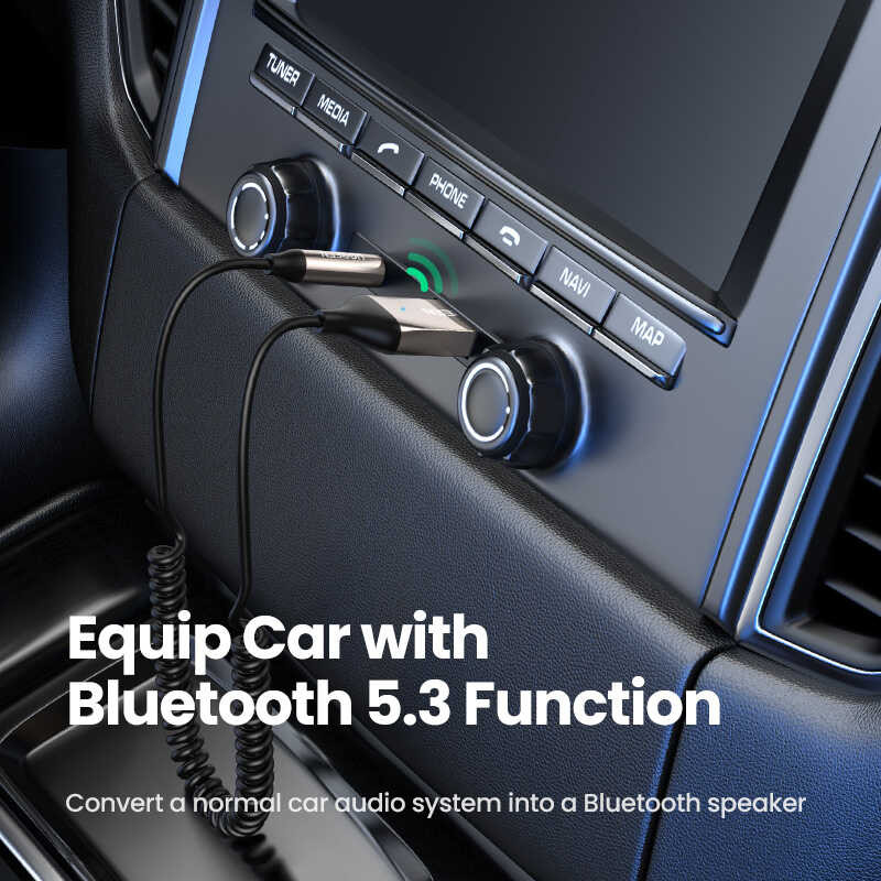 Bluetooth UGREEN Receiver 5.3 Adapter Hands-Free Car Kits AUX Audio 3 ...