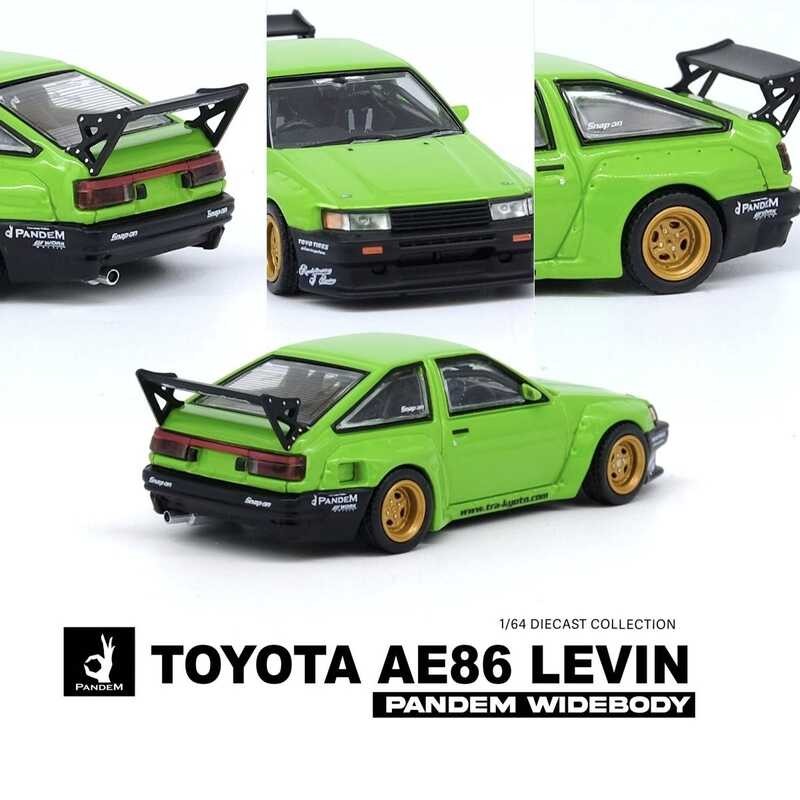 Inno1: 64 Toyota Ae86 Levin "Pandem ROCKET Bunny" Green Alloy Car Model ...