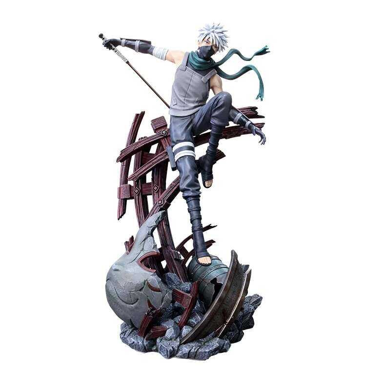 33 Cm Anime Hatake Kakashi Figure Naruto Akashi Character Collectible ...