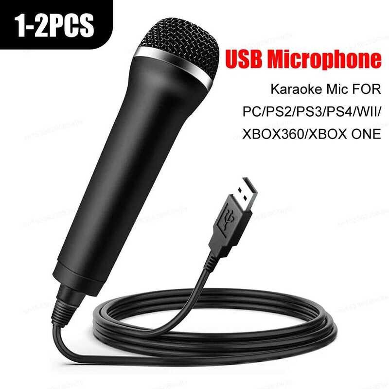 USB Wired Microphone Karaoke Mic Para Sa Nintendo Switch Wii Ps4 Xbox ...