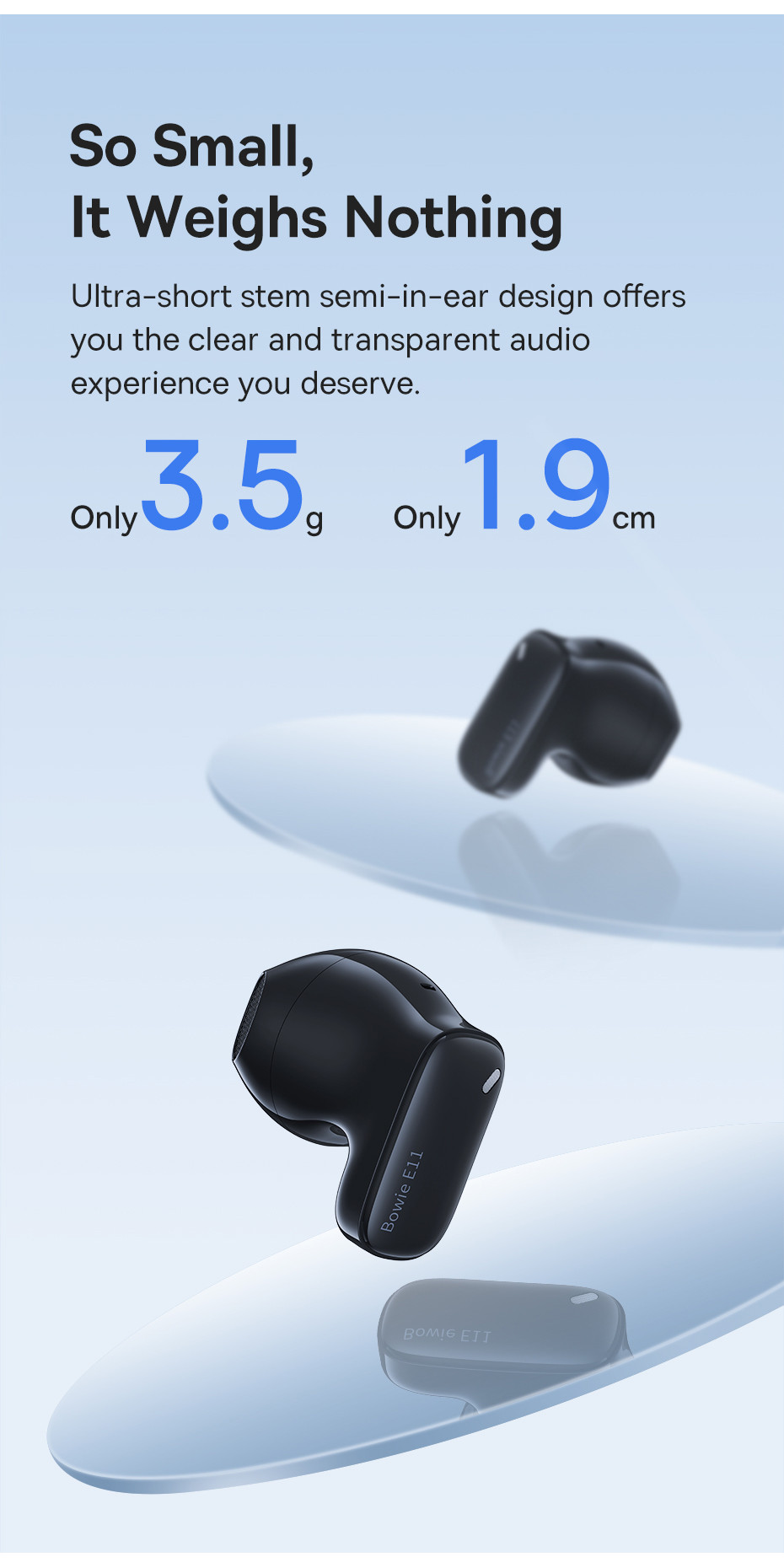 Baseus Bowie E11 TWS Earphones Bluetooth 5.3 Earbuds in-Ear True ...