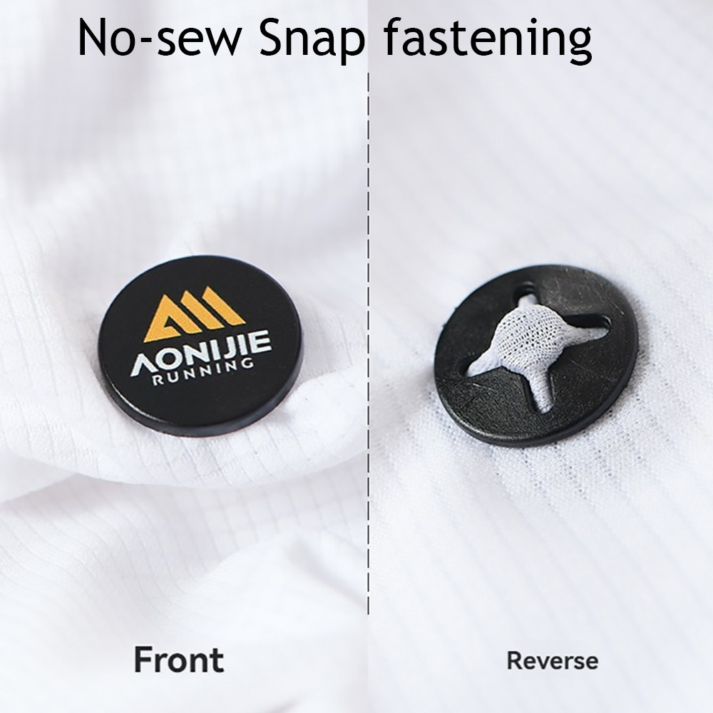 AONIJIE ZP Running Bib Clips Number Buckle Race Number Button Fixing ...