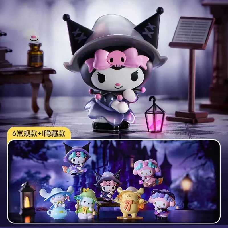 Magic Miniso Sanrio Story Blind Box Kuromi Action Figure Cinnamon Dog ...