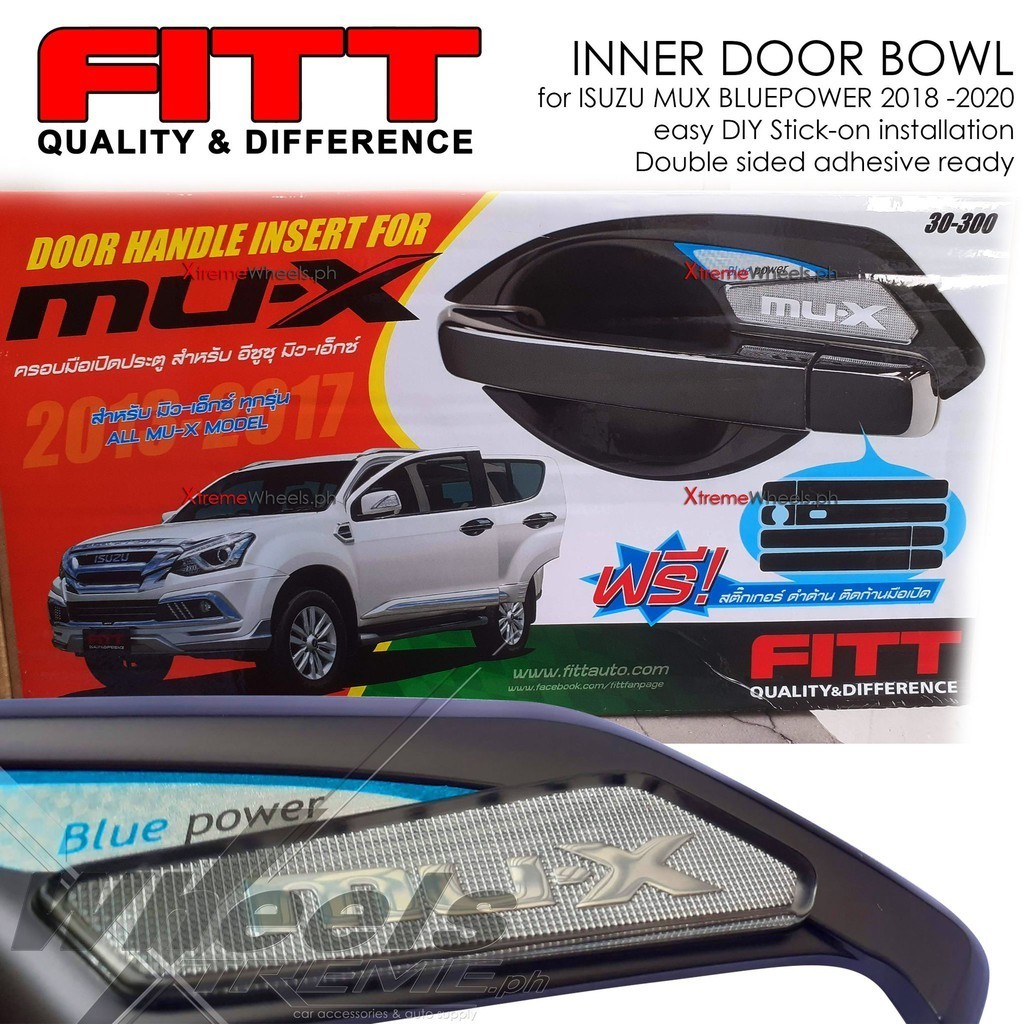 Isuzu Mux 2014-2021 original fitt brand Door bowl protector Matte black ...