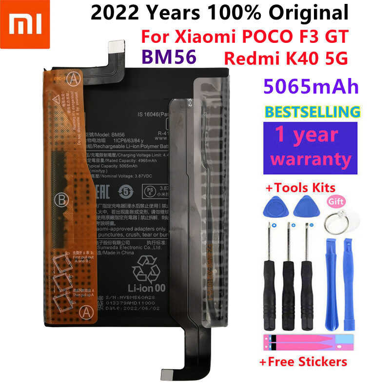 100% Xiao mi Original For Xiaomi POCO F3 GT Redmi K40 5G BM56 High ...