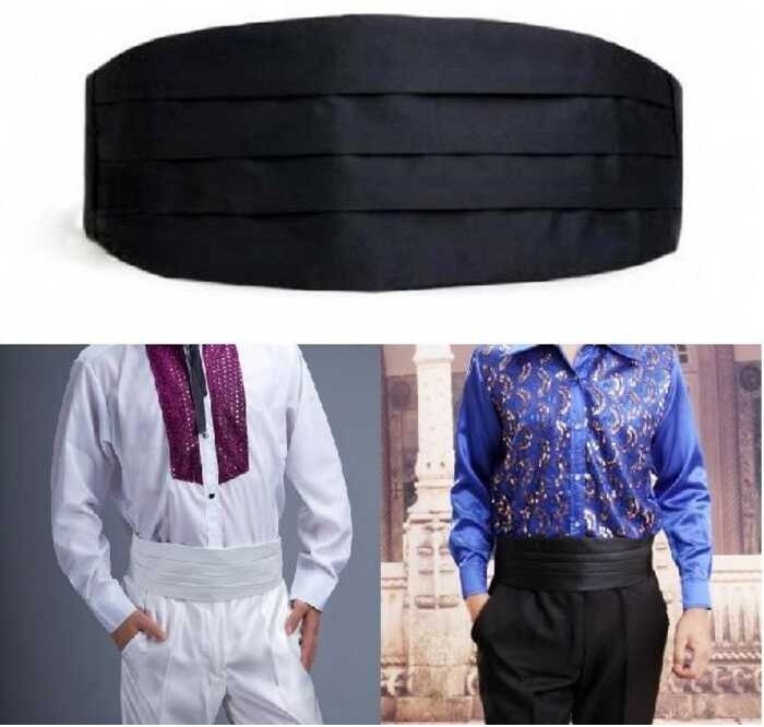 Satin Mens Adjustable Face Tuxedo Band Cinch Waist Belt For Men Wedding ...
