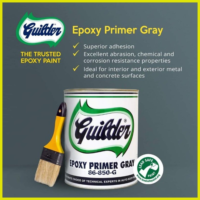 GUILDER Epoxy Primer Gray with catalyst (1 liter) | Shopee Philippines