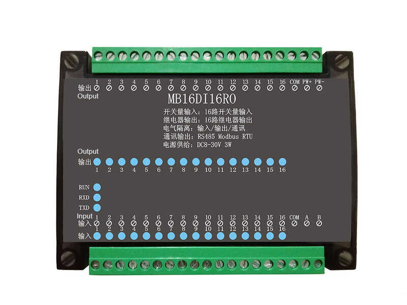 16Di/16Ro Digital Input And 16-Channel Relay Isolated Output Rs485 ...