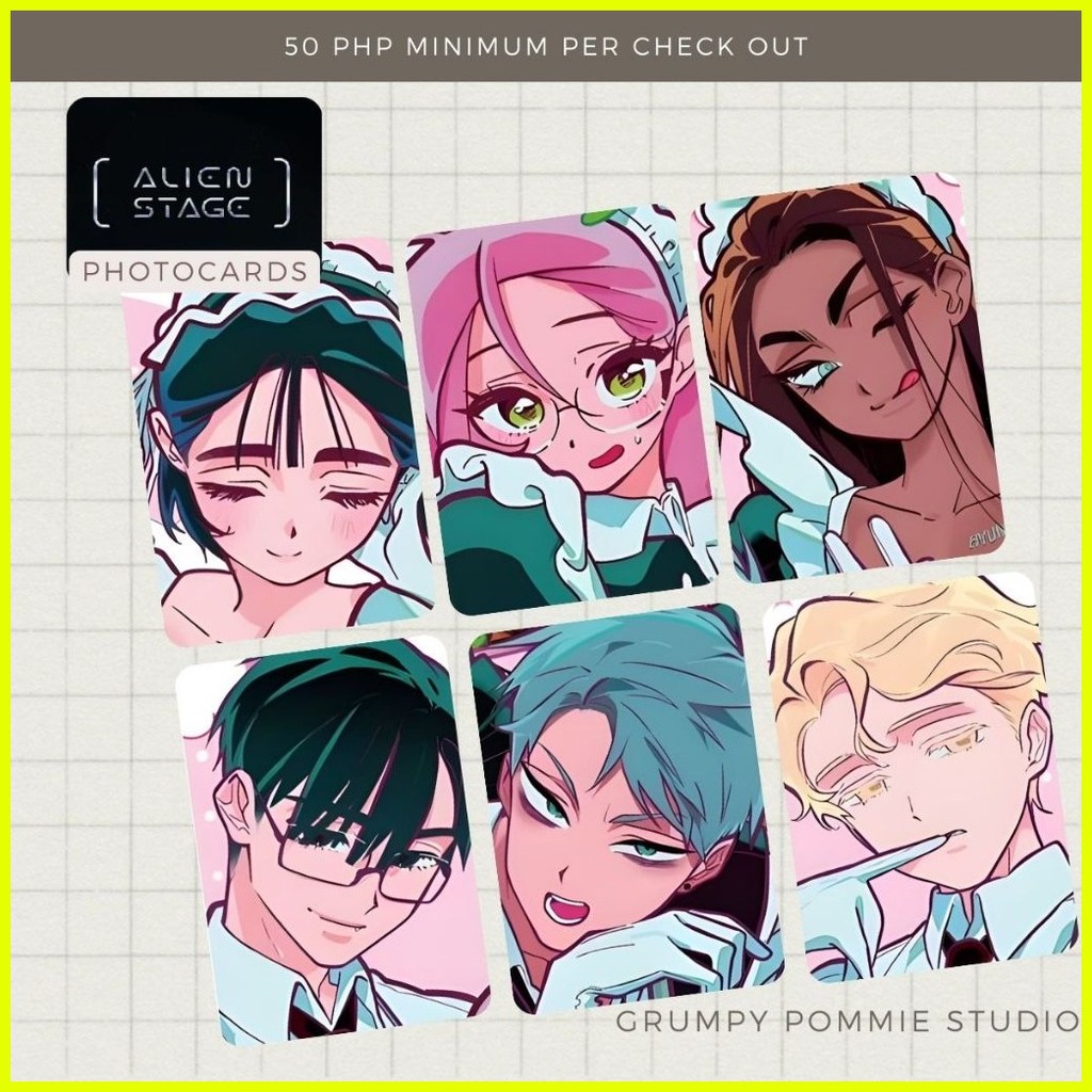 ⊕ [650 gsm] Alien Stage Holo Photocard Set [UNOFFICIAL / FANMADE ...