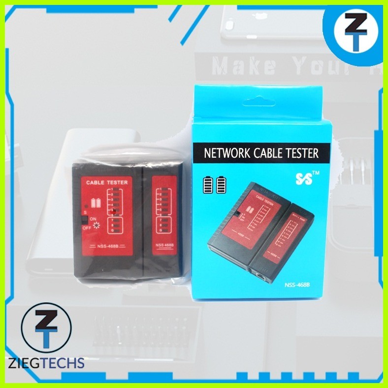 ⌚ 468b Network Ethernet Cable Tester RJ45 RJ11 telephone line tester ...