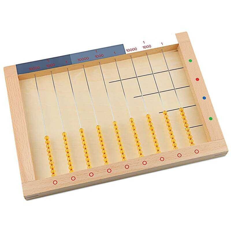 Ec Montessori Mathematics Toy Flat Bead Frame Multipliion Exercises Toy ...