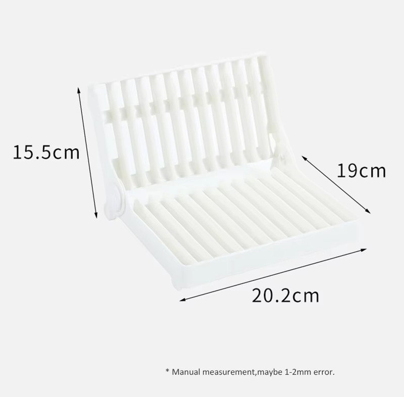 Foldable Dish Rack Kitchen Plate Utensil Cutlery Drying Rack Plastic ...