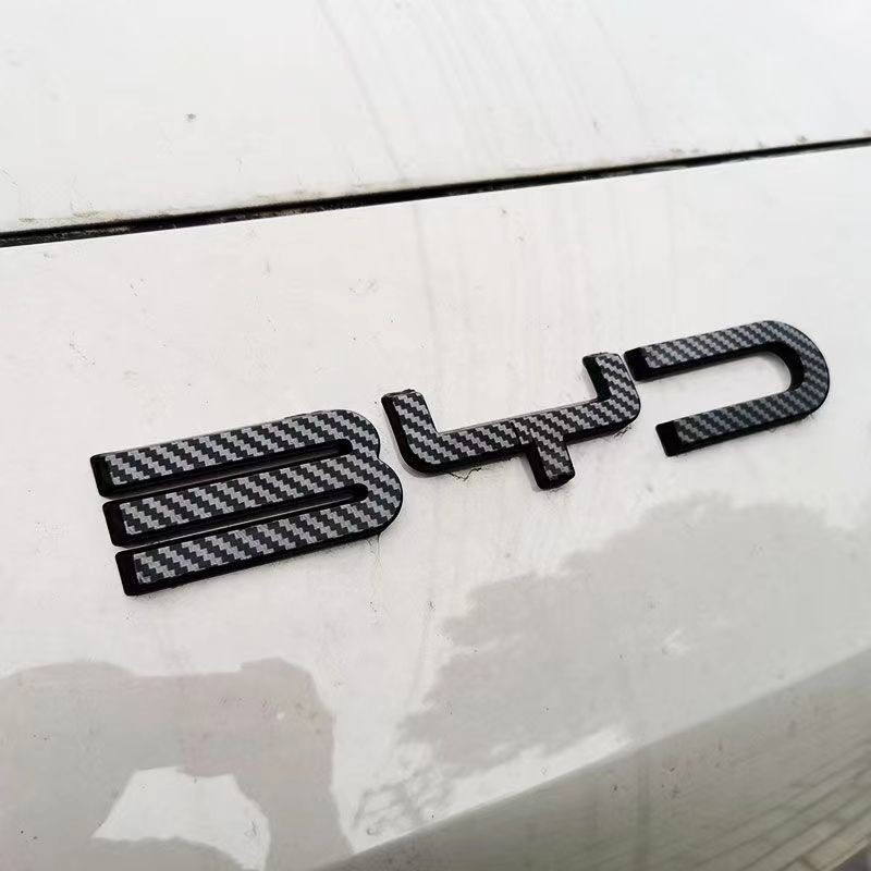 Byd Sealion 6 DM-i Car Decorative Logo Sticker Black / Carbon Fiber ...