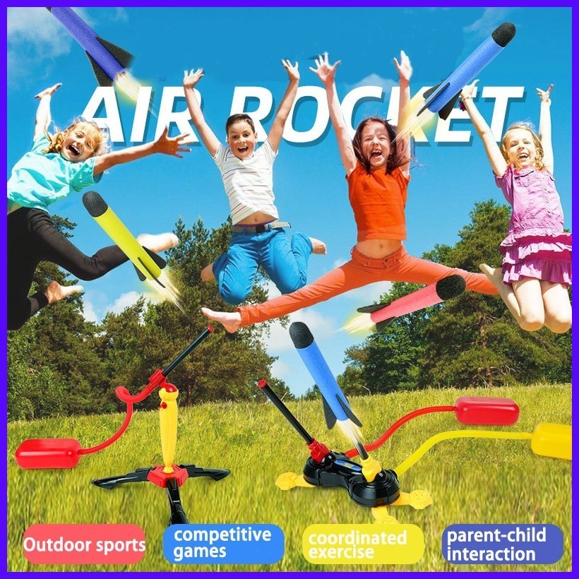 Outdoor toy toys, double artillery rocket launcher foam rocket and ...