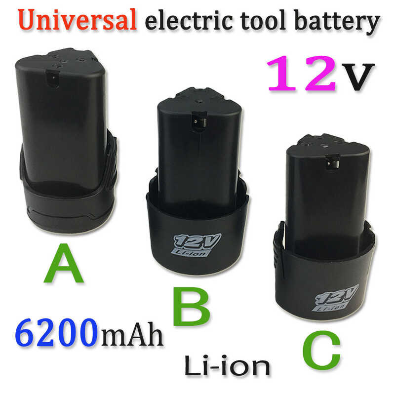 6200Mah Universal 12V Rechargeable Li-Ion Battery For Electric Tools ...