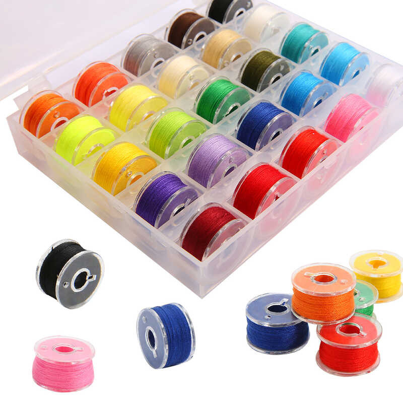 Ng Maraming 25Pcs/I-Set Kulay Plastic Bobbin Bottom Line Quilting ...