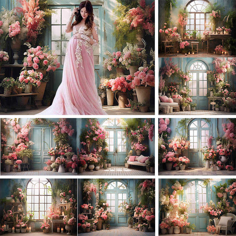 Ng Spring Floor-To-Ceiling Window Para Sa Maternity Children Portrait ...