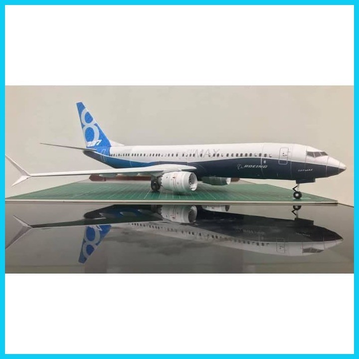Diy Papercraft Boeing 737 Max Factory Livery Airplane Model | Shopee ...