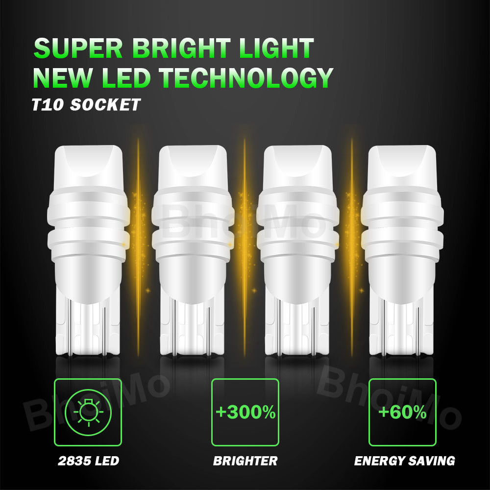 BhoiMo 2PCS Ceramics Colorful Lens T10 Led park light 2835 Instrument ...