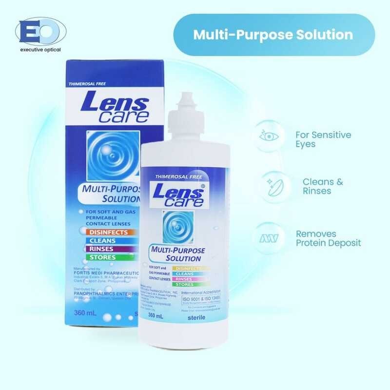 EO LENSCARE Multi-Purpose Contact Lens Solution 360ml | Shopee Philippines