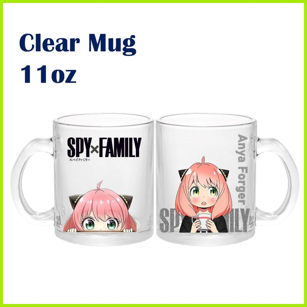Personalized Spy x Family Anime Mug Anya Loid Yor Forger Damian Clear ...