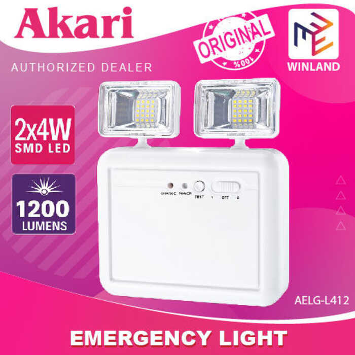 Winland Akari By LED Heavy Duty Handy Emergency Light 2 Watts X 4 Watts ...