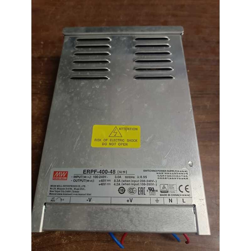 The power supply model ERPF-400-48 good condition as shown in picture ...