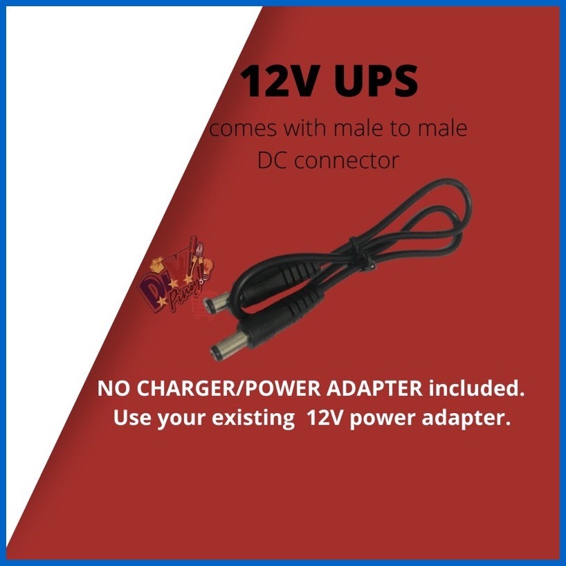 ♀ 12V UPS 12000-15000MAH FOR WIFI/ROUTER/MODEM (Globe, Converge, PLDT ...