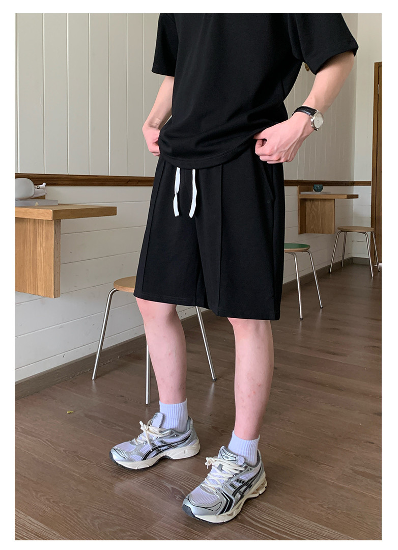 BU【BUY 1 TAKE 1】 Men's Shorts Pull Rope Casual Simple Loose Straight ...