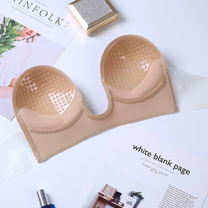 Reusable U Shaped Underwear Chest Sticker Invisible Silicone Bra Self ...