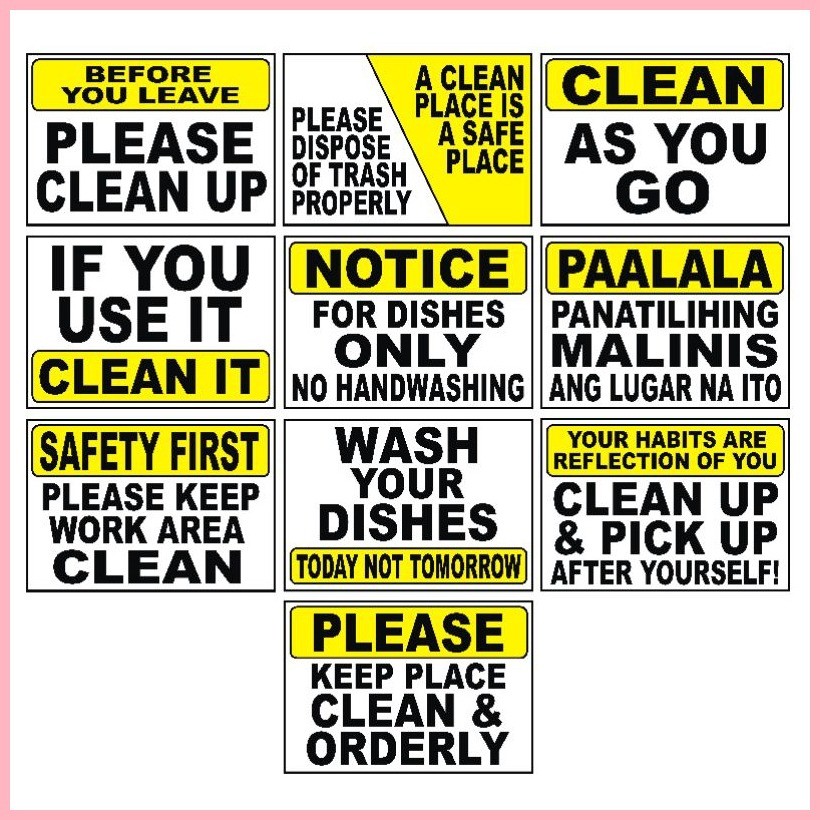 ☢ ♂ PVC Plastic Signage for walls and establishment A4 size please ...