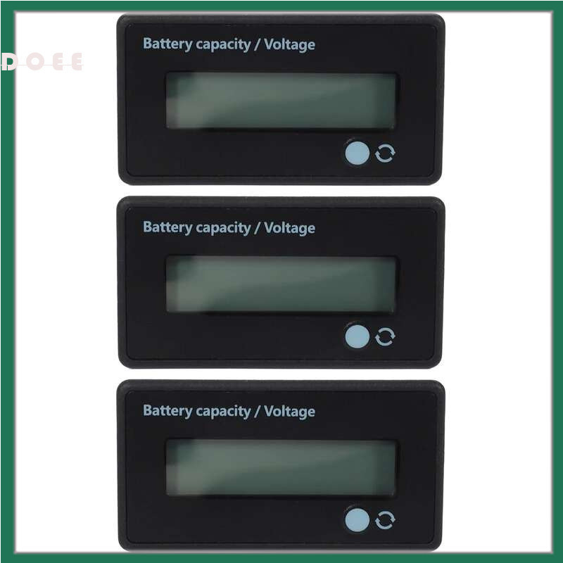 ˇ≮ 3X 12V 24V 36V 48V Meter, Lead-Acid & Lithium Ion Battery Charge ...